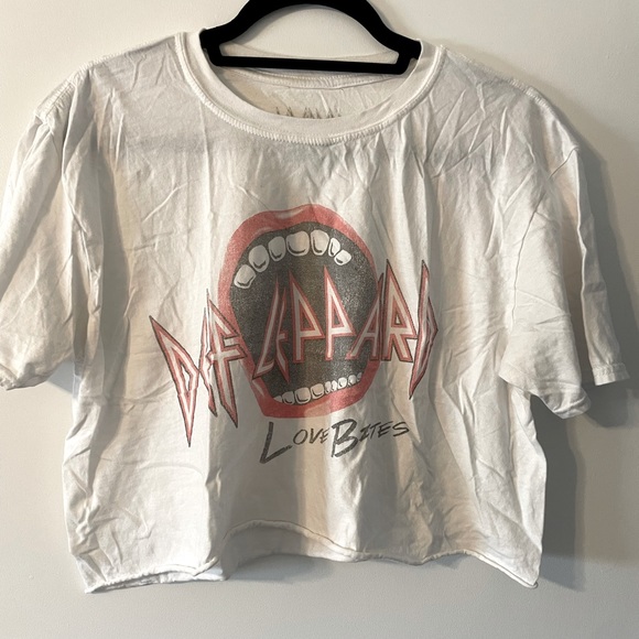 Tops | Def Leppard Crop Top | Poshmark